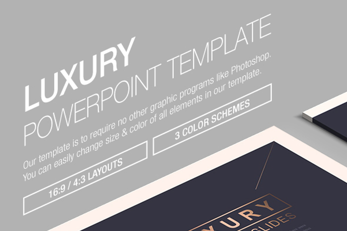Luxury Powerpoint Template vol.2, a Presentation Template by SlidesDive