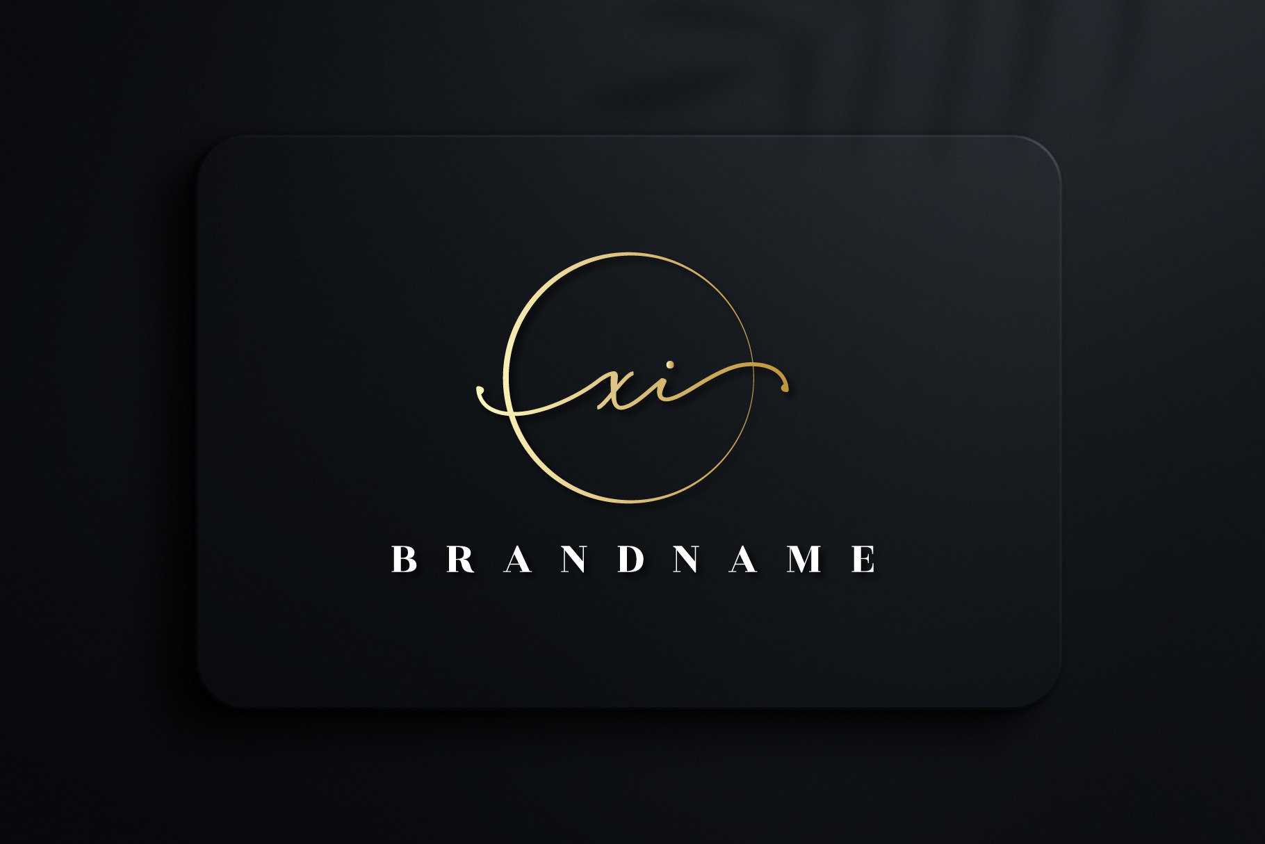 Letter XI handwritten signature logo