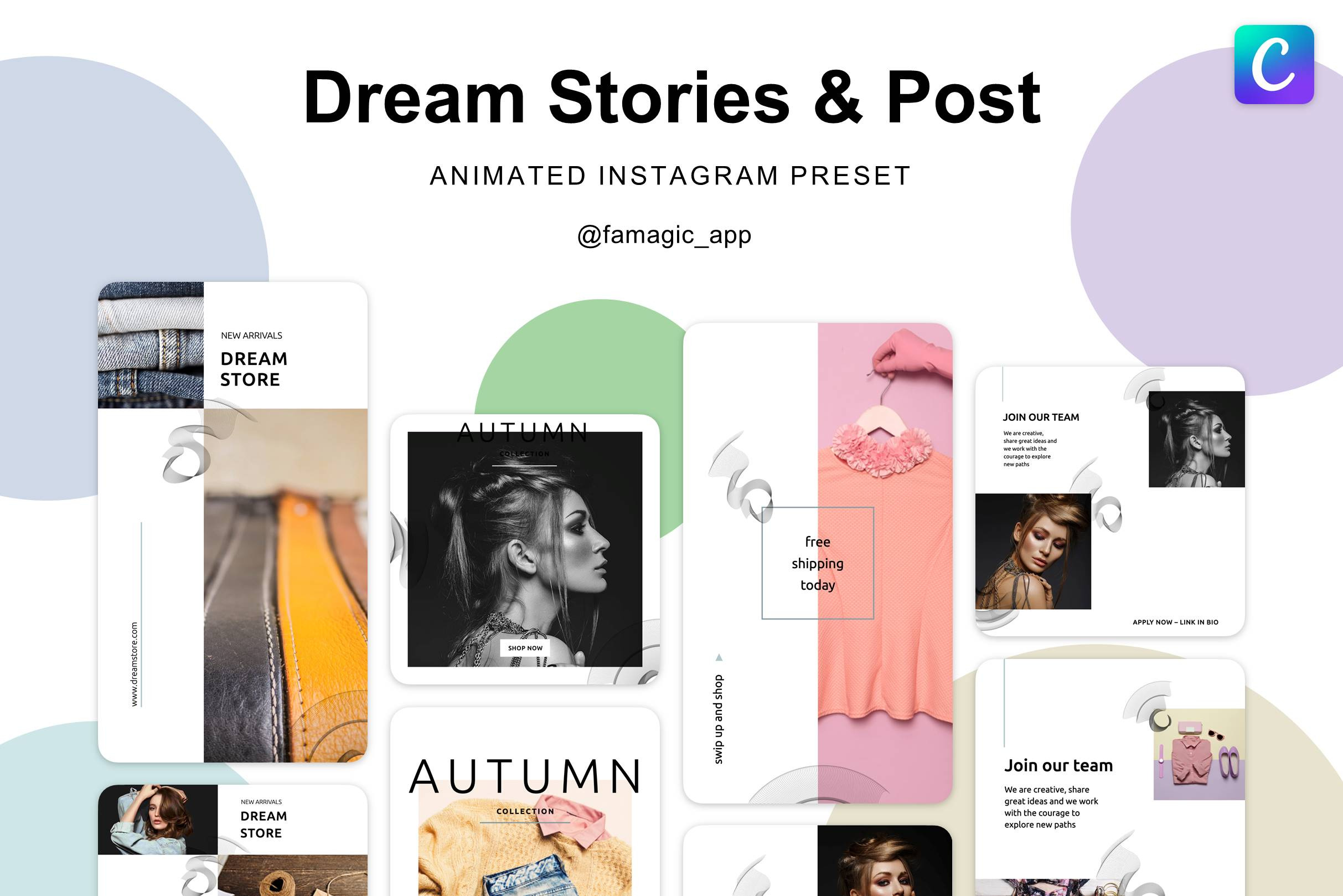 Dream - 20 animated Insta Templates
