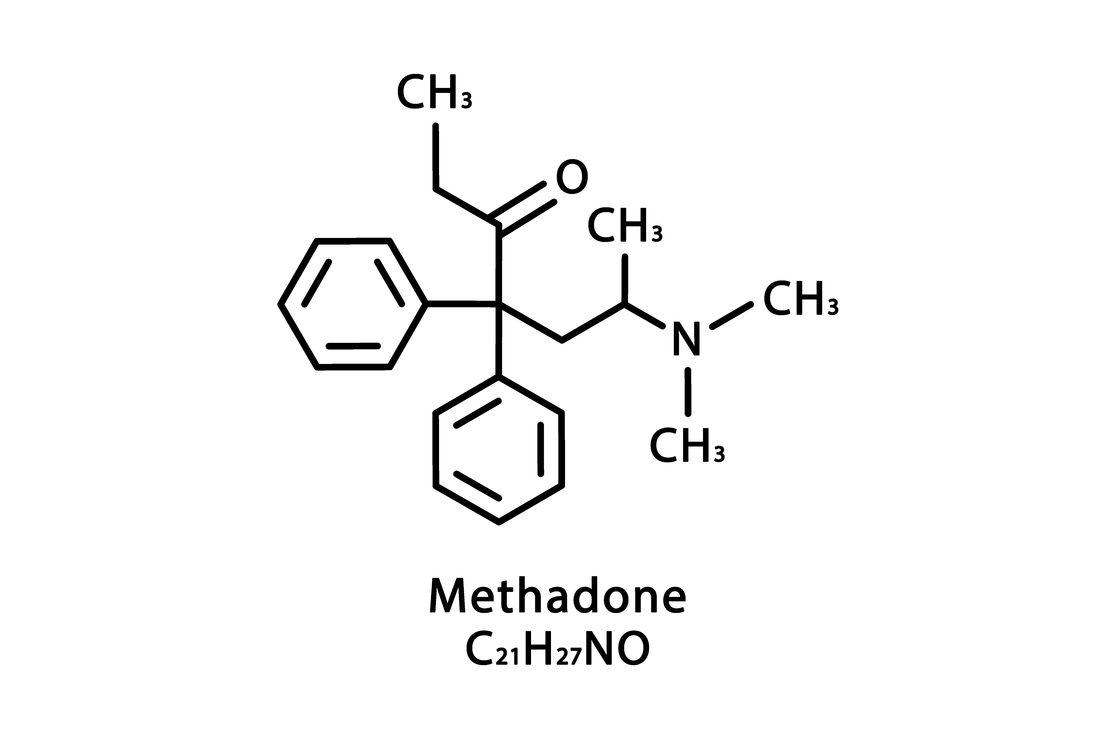 Methadone molecular structure, a Healthcare Illustration by GraphiShop ...