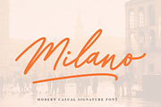 Milano Signature Font, a Script Font by Indotitas