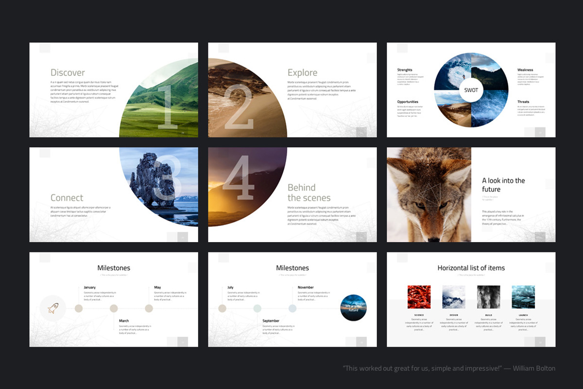 Geometry Google Template, a Presentation Template by Rework