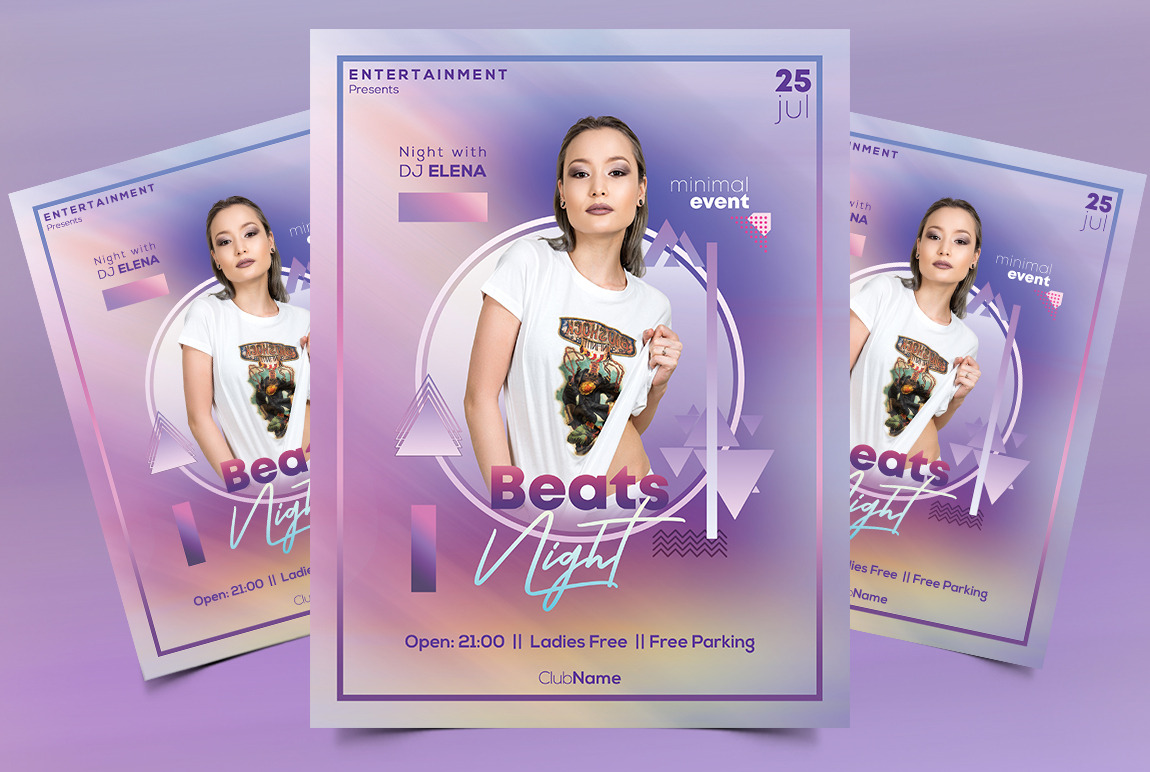 Beats Night PSD Poster Template, a Flyer Template by Naim Selmani