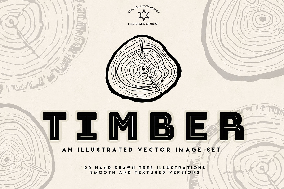 Timber Tree Vector Illustrations, an Object Illustration by Fire Spark ...