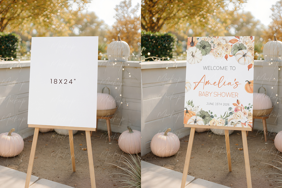 Halloween Easel Mockup, a Product Mockup by TatiMockup | Creative Market