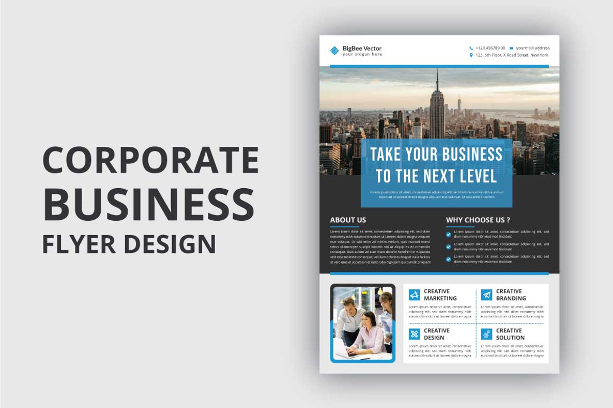 Business Flyer Design Template, a Flyer Template by Pixel Pro