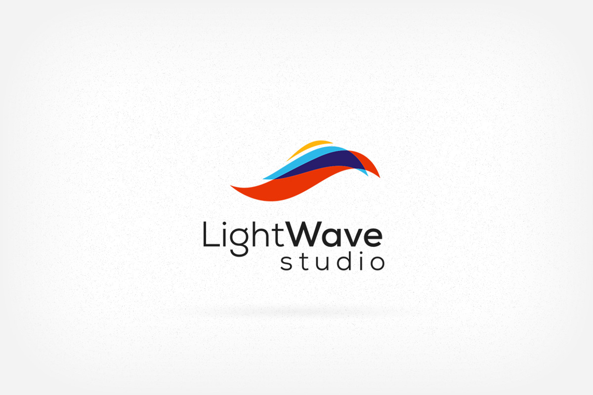 Light Wave Logo, a Branding & Logo Template by NasirGrfx