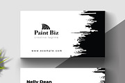 Brush Style Business Card Template | Creative Market