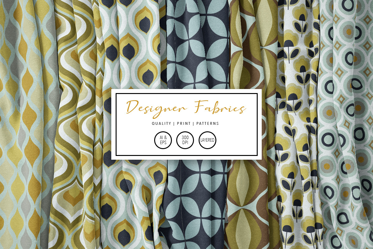 Retro Vibes Vector Patterns, a Pattern Graphic by Jennadesigns