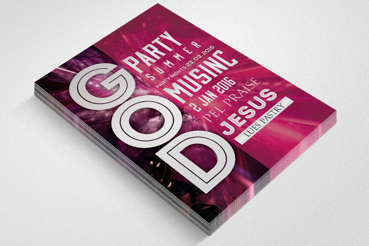 Praise and Worship Concert Flyer, a Flyer Template by Business Flyers