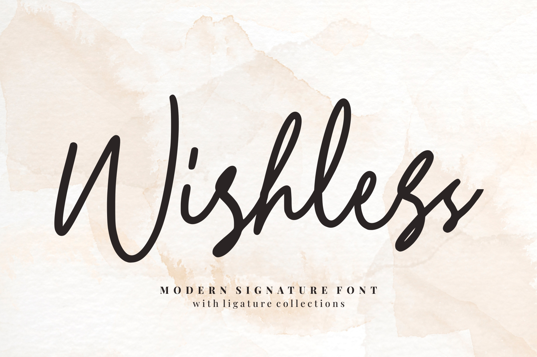 Wishless - Modern Signature Font, a Script Font by Good Java Studio