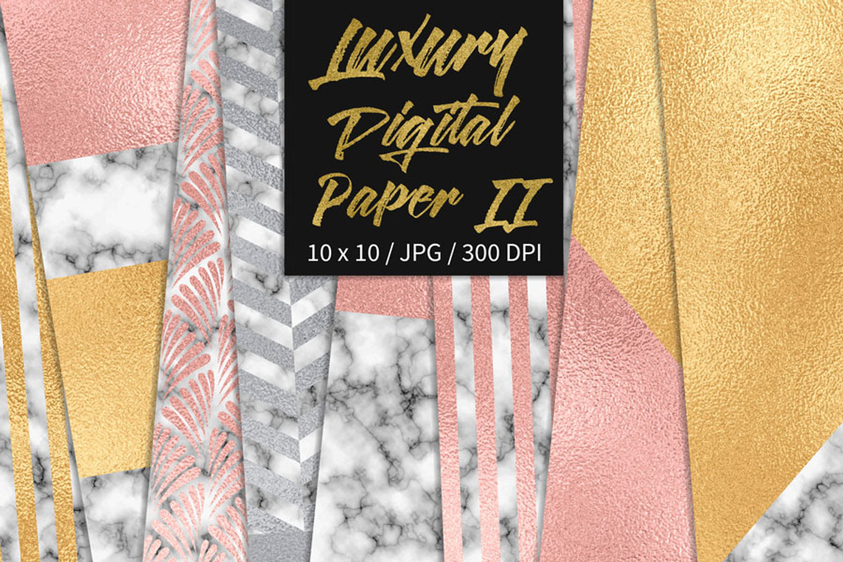 Luxury digital paper II, a Pattern Graphic by PeDe Designs