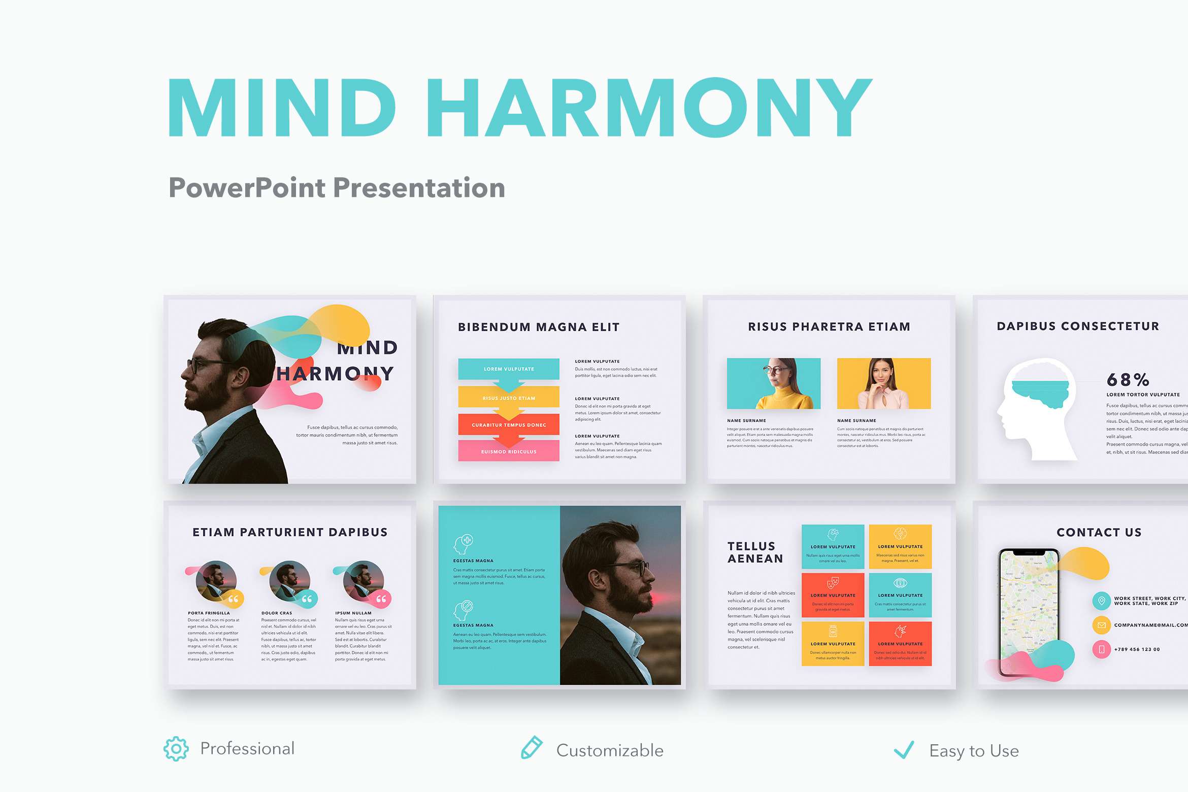 Mind Harmony PowerPoint Template, a Presentation Template by Jumsoft ...