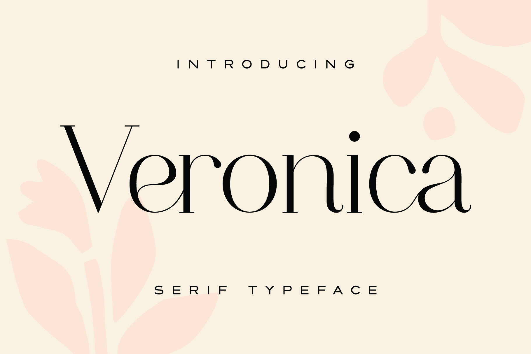 Veronica | Chic Serif Display Font, a Serif Font by Monterey Studio
