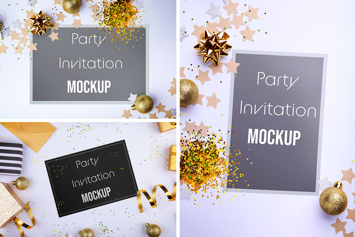 Party Card Mockup, a Mockup by wavebreak