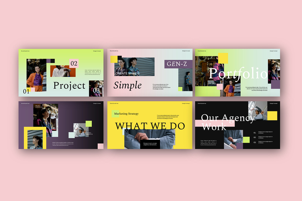 Gen-Z Minimal Powerpoint, a Presentation Template by Dirtytemp Studio