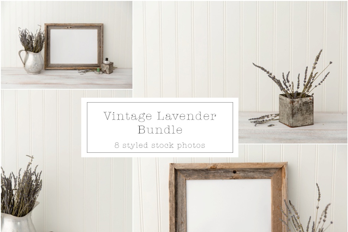 Vintage Lavender Styled Mock Up, a Household Mockup by Susie Design Co