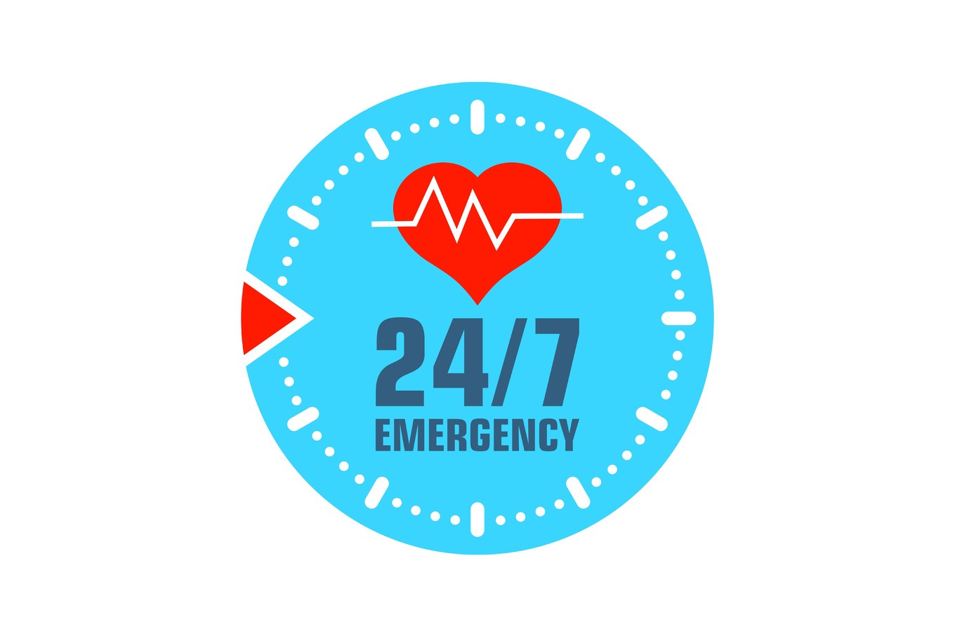 around clock emergency, an Icon by Quarta