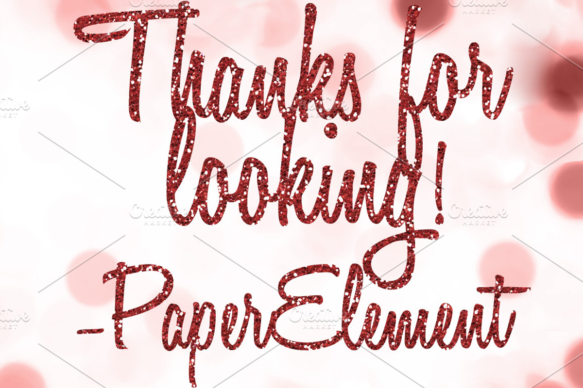 Red Glitter Alphabet Clipart Cursive, an Object Graphic by Paper Element