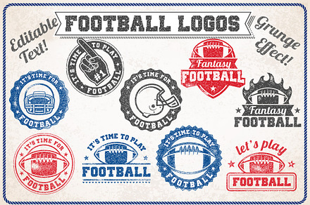 Football and Soccer Logos | Branding & Logo Templates ~ Creative Market
