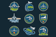 Space badges, a Graphic by Tomass2015 | Creative Market