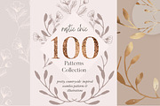 Rustic Elegant Gold Patterns, a Pattern Graphic by Laras Wonderland ...