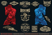FIGHT HARD | Sports Illustrations ~ Creative Market