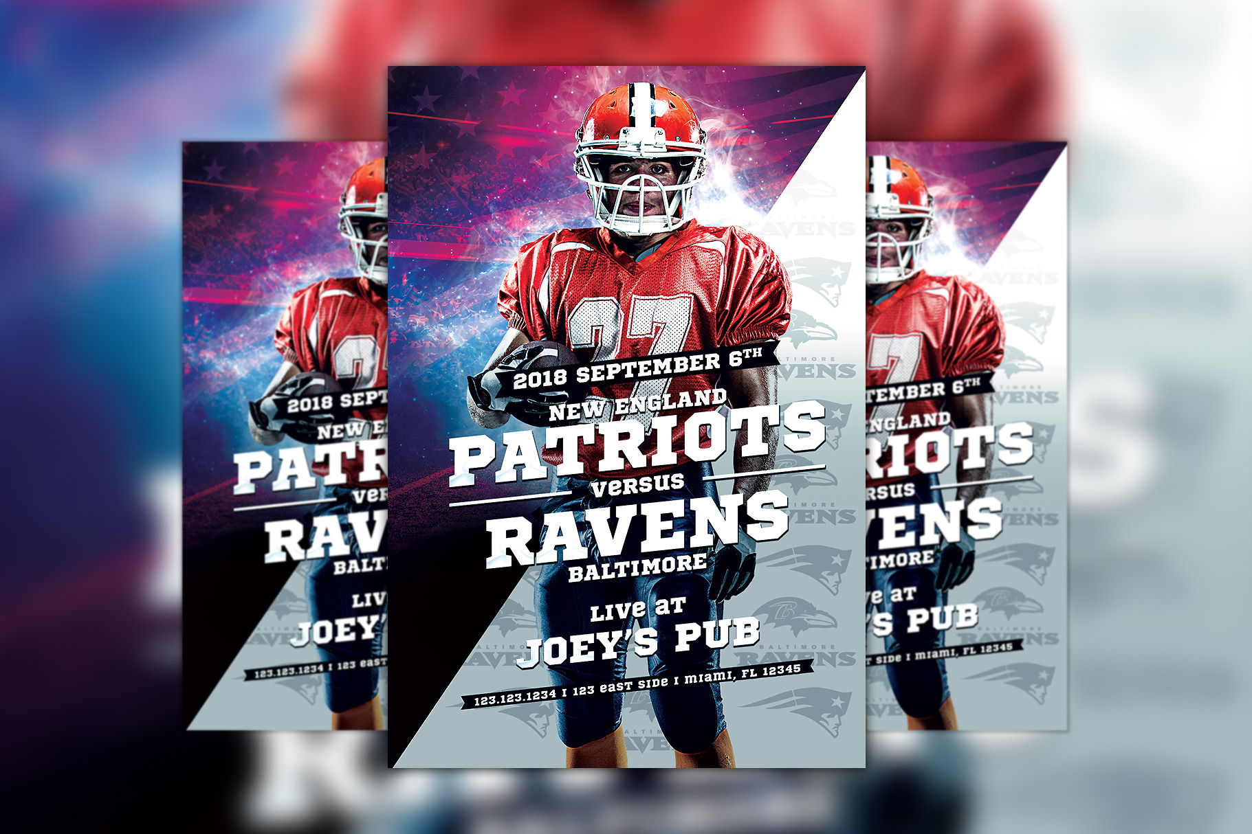 Football Sport Event Flyer Template, a Flyer Template by Flyermind