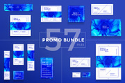 Promo Bundle | Makeup Blue, a Poster Template by Amber Graphics