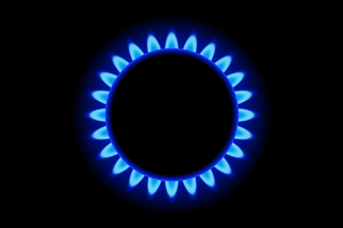 Burner Gas Ring with Blue Flame, an Illustration by in8finity