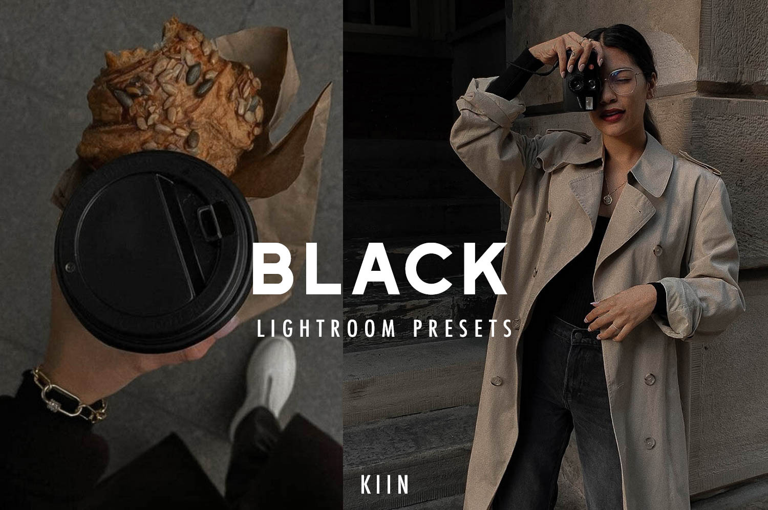 10 BLACK LIGHTROOM PRESETS, an Action Add-On by KIIN Lightroom Presets