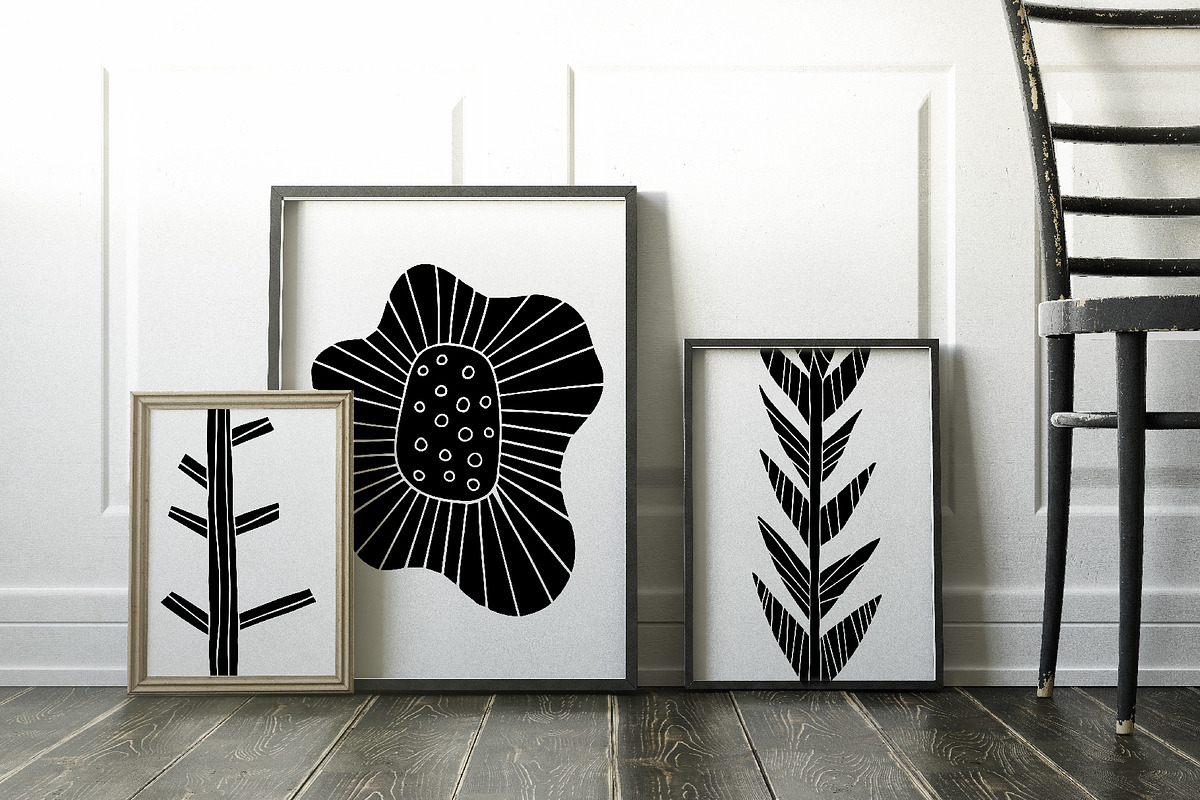 SCANDINAVIAN STYLE LINOCUT, an Animal Illustration by Yurta