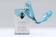 Blue ID Card Design, a Stationery Template by ZAAS | Creative Market