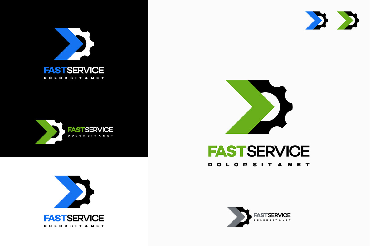 Fast Service logo designs, a Branding & Logo Template by Lucky Creative