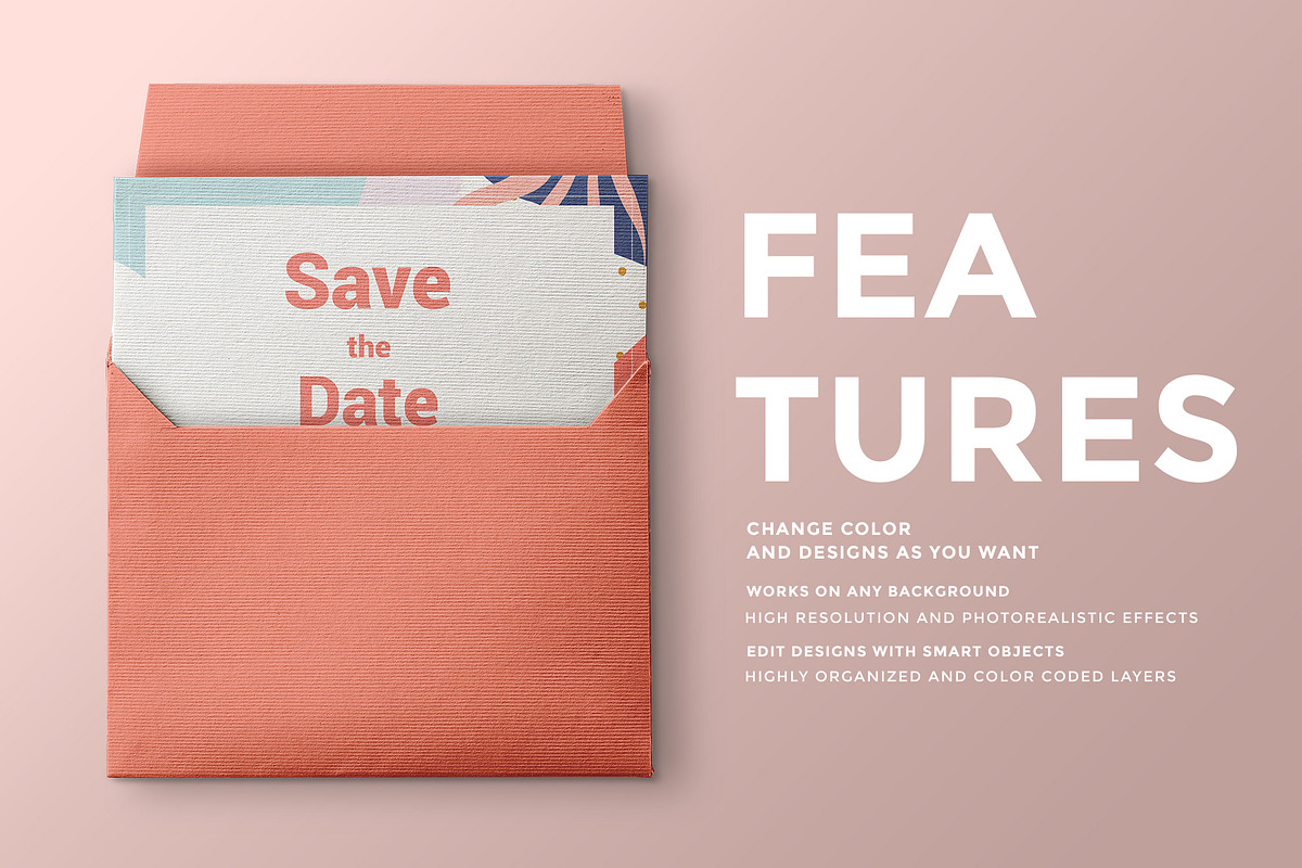 Open Envelope With Card Mockup, a Product Mockup by Designertale