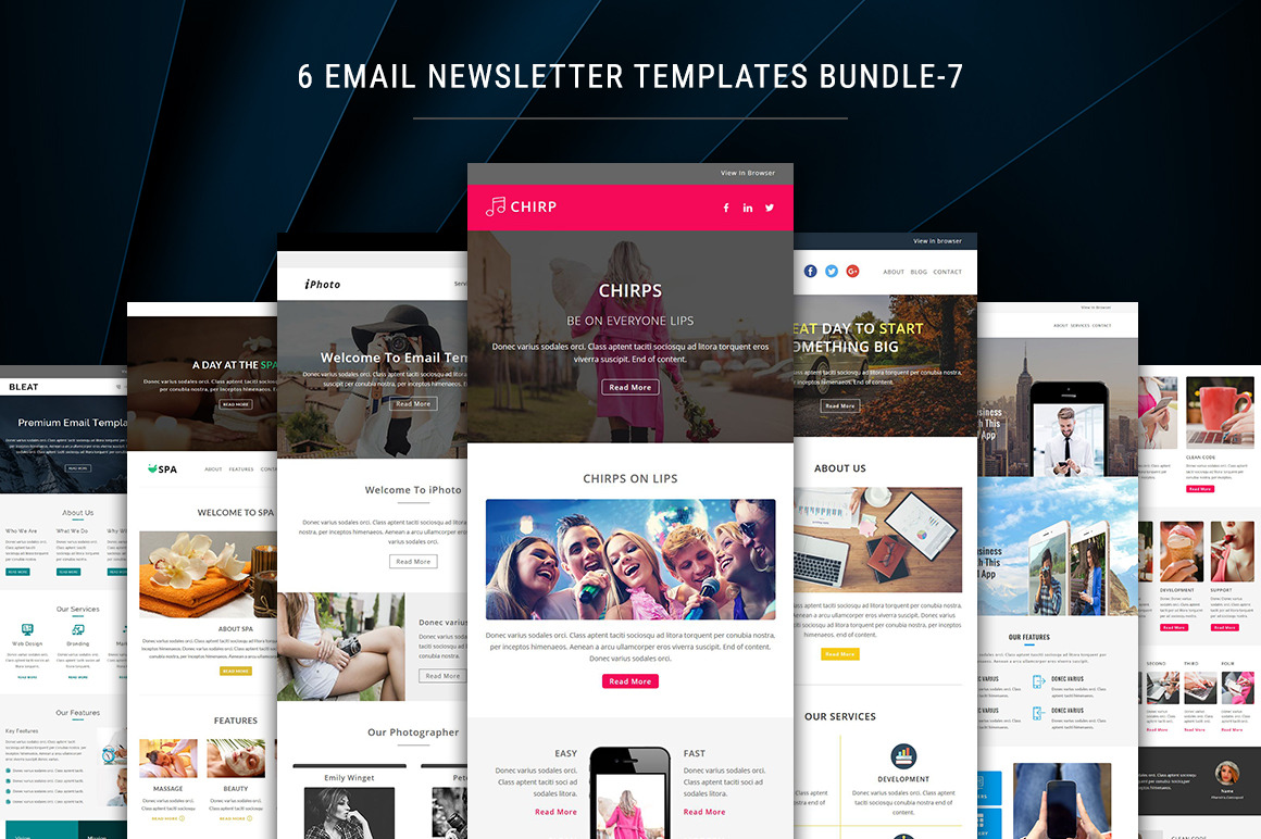 6 Newsletter Templates Bundle - 7, an Email Template by Pennyblack ...