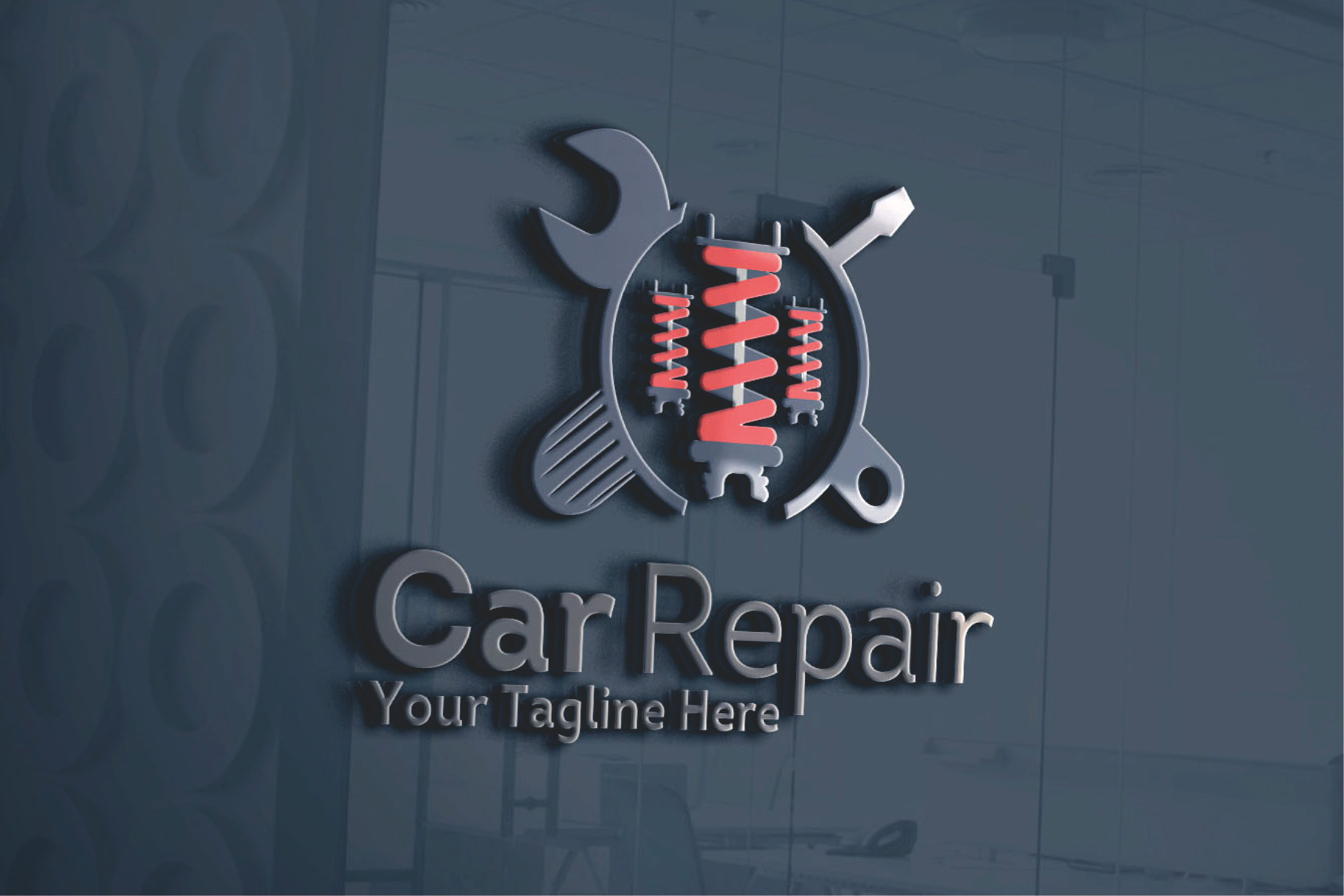 Suspensions Repair Logo, a Branding & Logo Template by REDVY CREATIVE