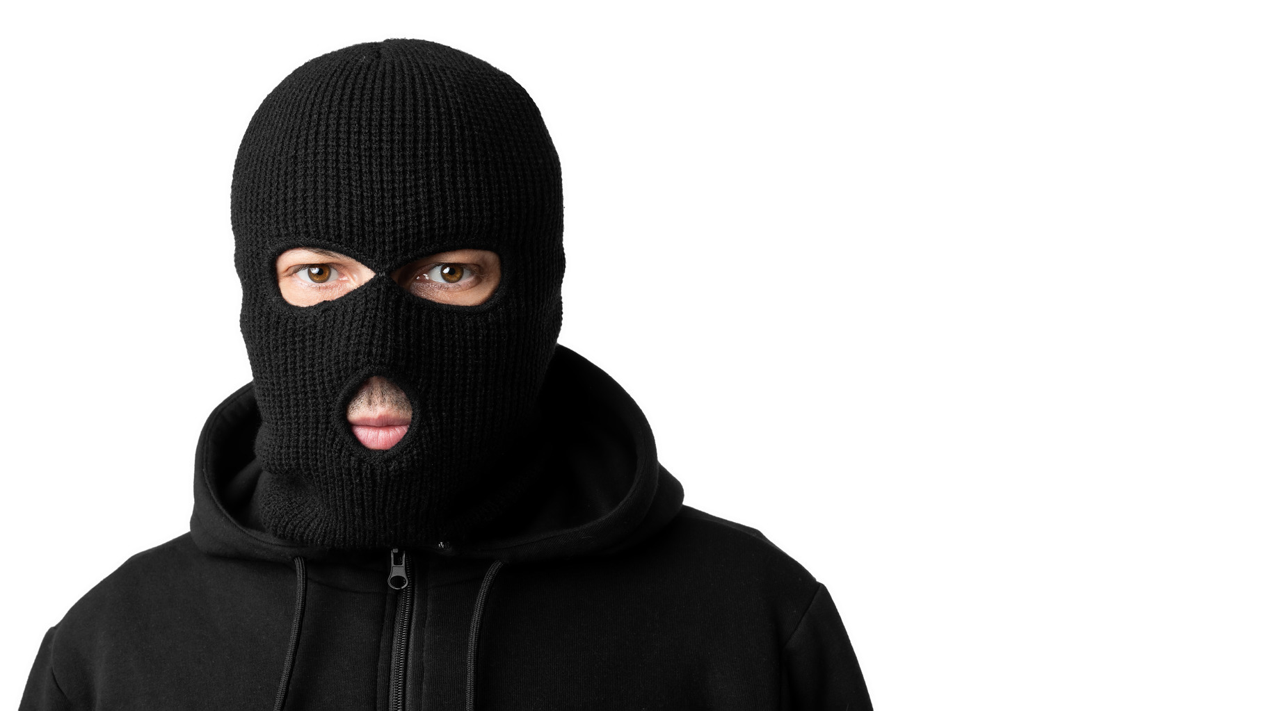 Portrait of masked thief isolated ov, a Background Photo by Prostock ...