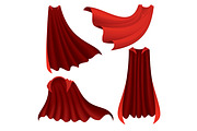 Superhero red cape. Scarlet, an Illustration by Things for designers