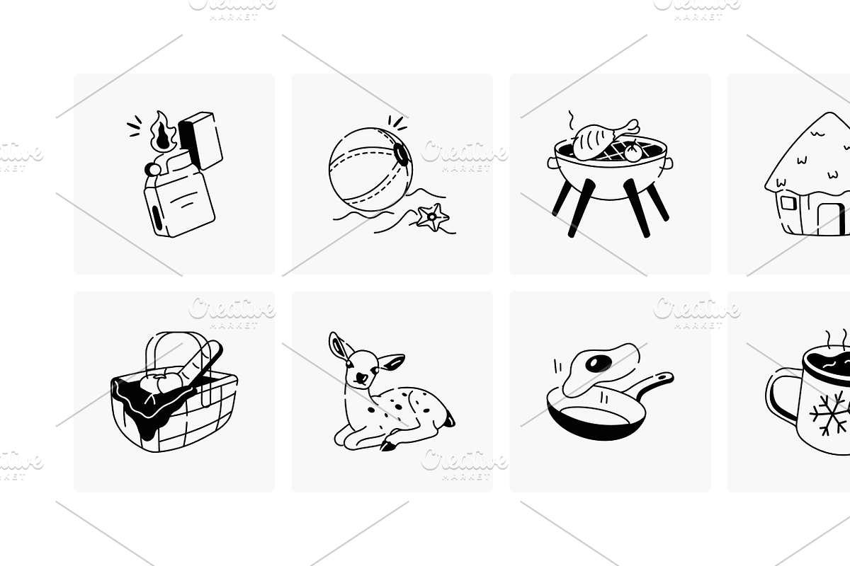 Animated Travel and Adventure Icons