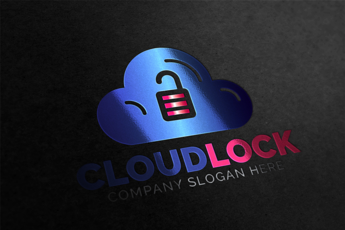 Cloud Lock Logo, a Branding & Logo Template by essegraphic