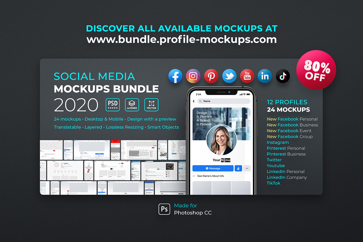Facebook Group Profile Mockup, a Social Media Template by FEINGOLD
