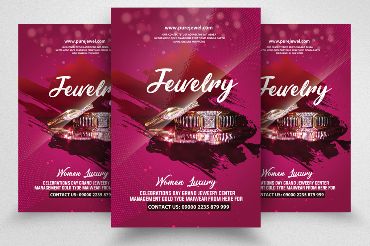 Jewelry Promotion Ads Flyer Template, a Flyer Template by Business Flyers