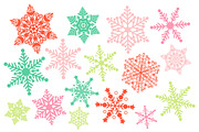 Christmas Snowflake Clipart | Seasonal Illustrations ~ Creative Market