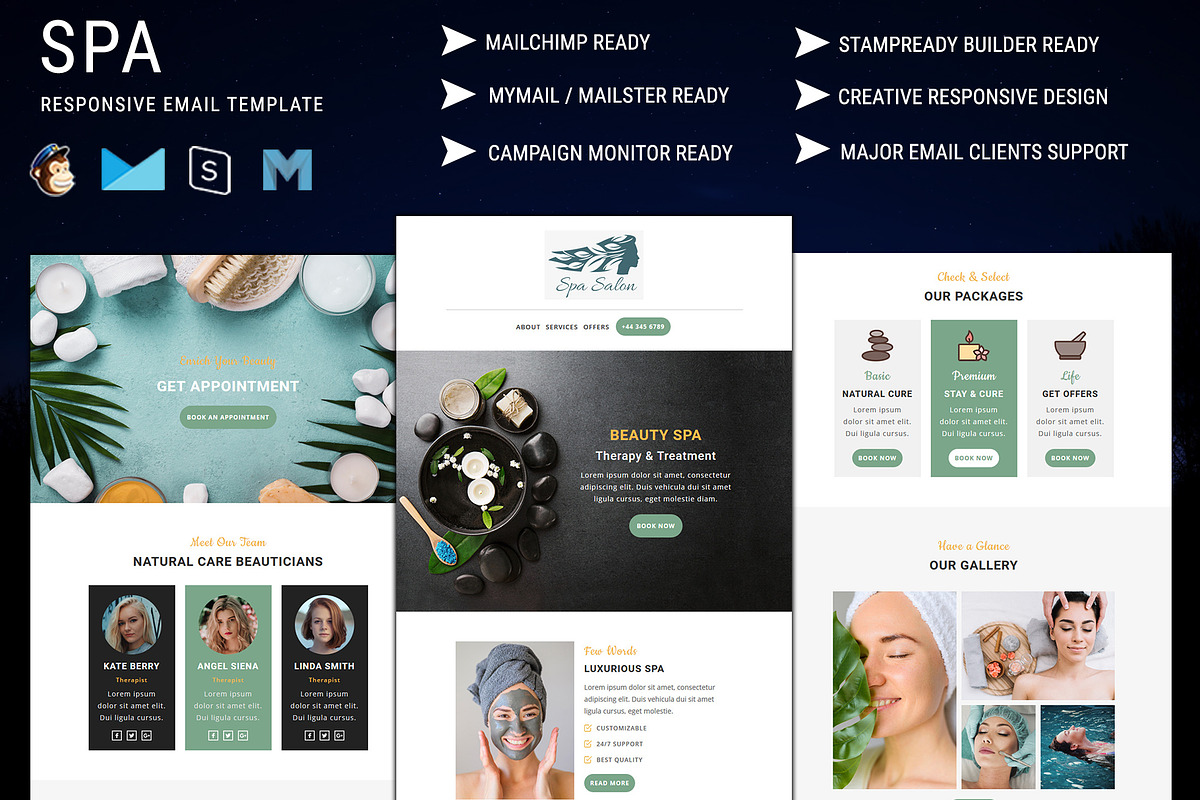 Spa Salon - Email Template, an Email Template by Pennyblack Templates