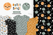 Outer Space seamless patterns collection