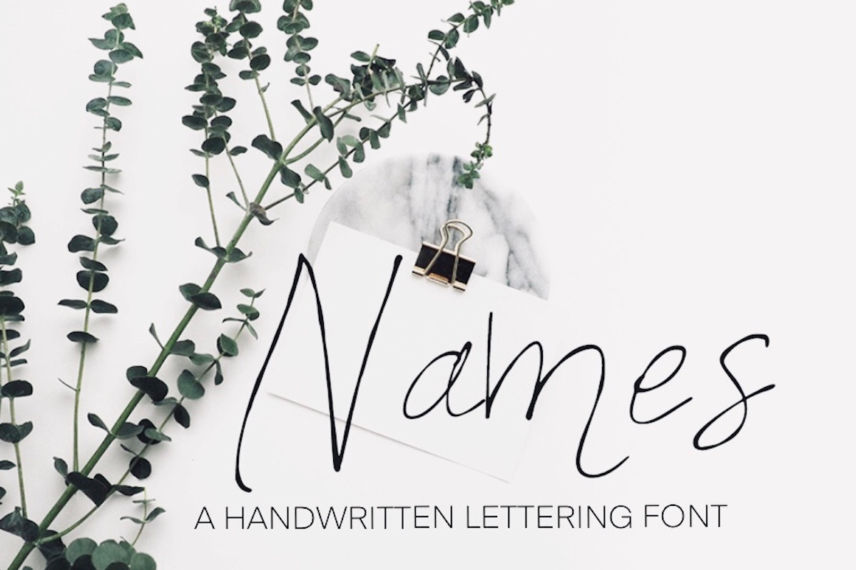 Names Font, a Script Font by dxxb studio | Creative Market