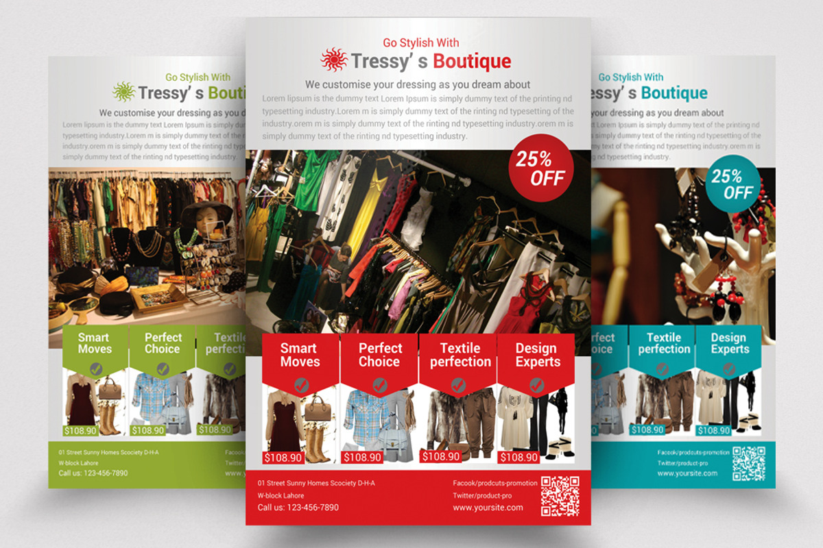 Boutique Promotion Flyer Template, a Flyer Template by Psd Templates