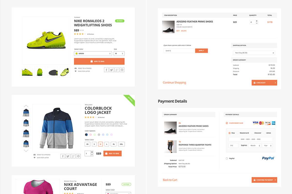 Active Store - Ecommerce UI Kit, an UI Kit Template by Medialoot