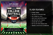 College Football Flyer Template, a Flyer Template by SNIPESCIENTIST